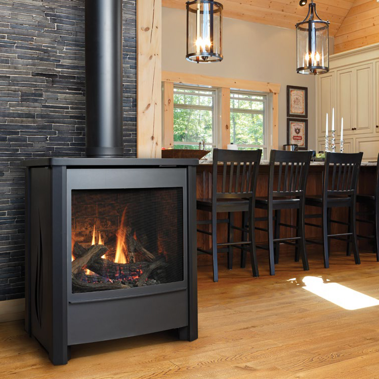 Kingsman 26 Inch Direct Vent Gas Heating Stove - Intermittent Pilot