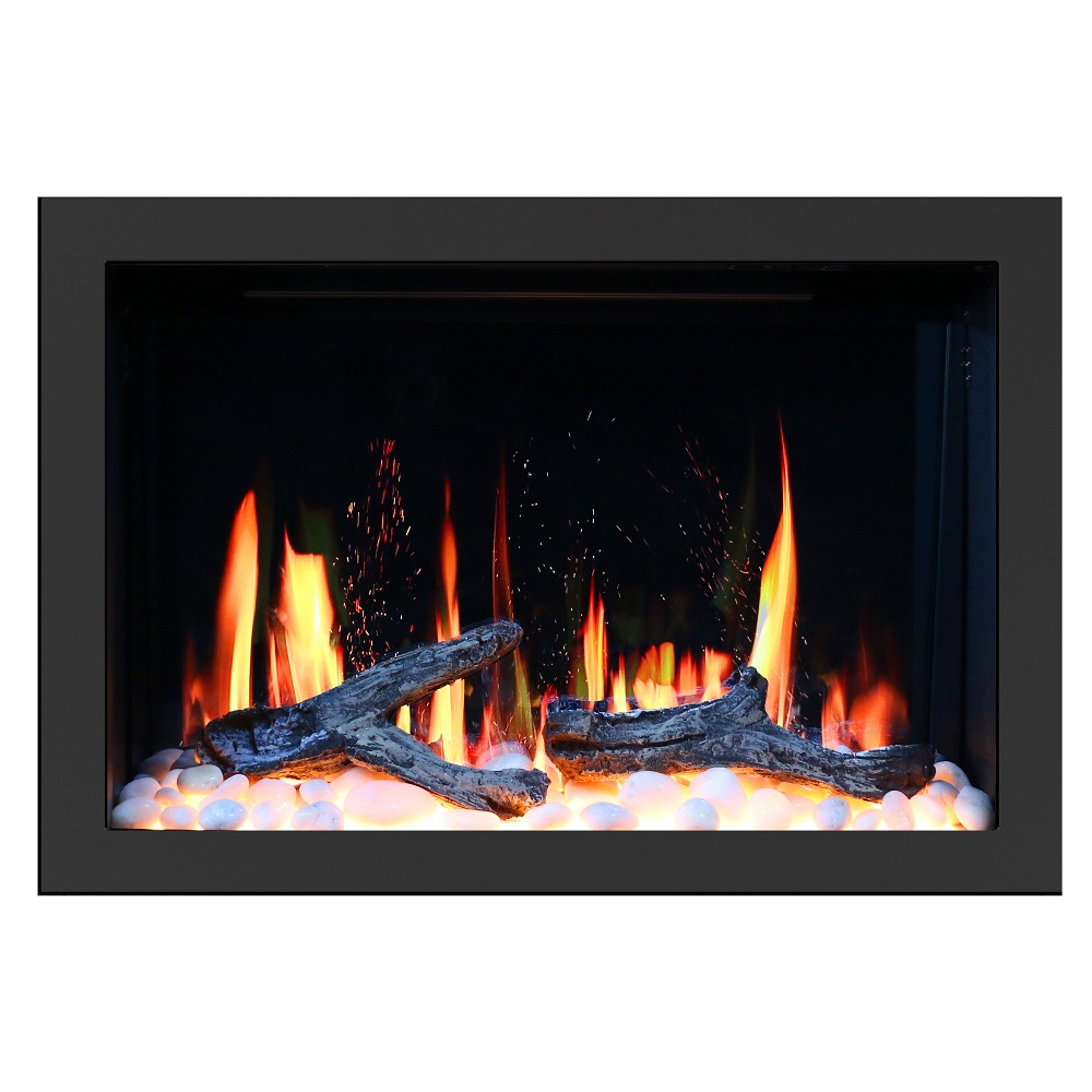 Litedeer Homes 30 Inch LiteStar Smart Electric Fireplace Insert (Modern)