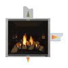 Majestic 42" Jade Series Direct Vent Gas Fireplace - Electronic Ignition