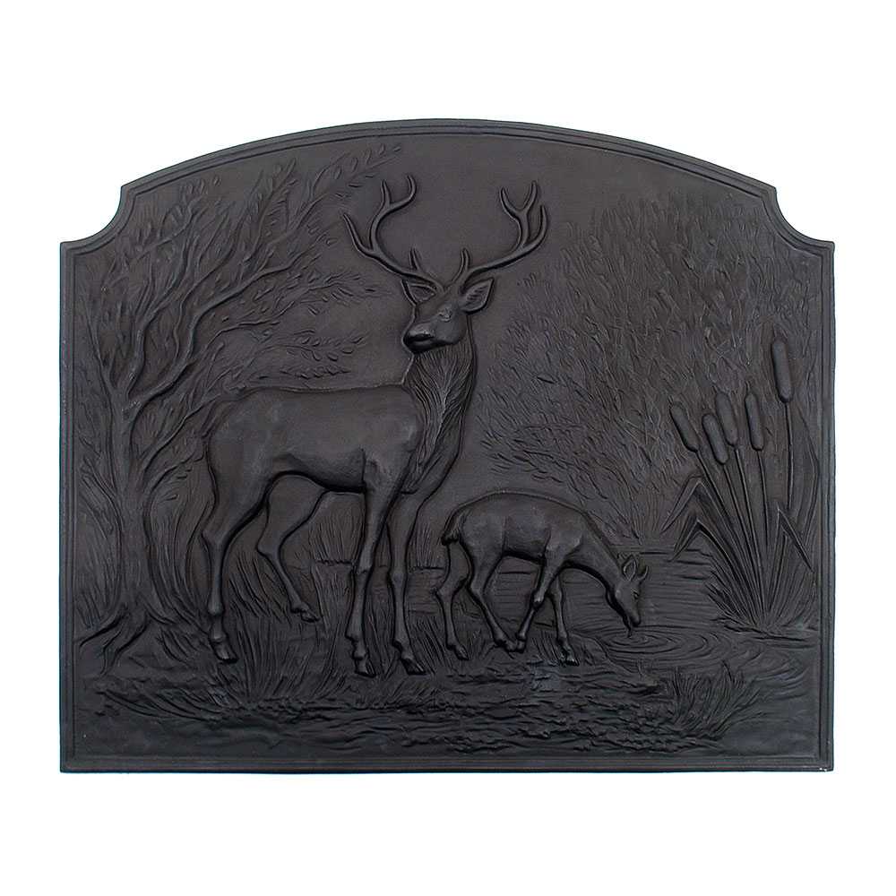 Minuteman Deer Fireplace Fireback