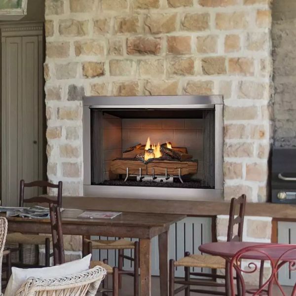 Outdoor Lifestyle 36 Inch Vesper Vent Free Outdoor Gas Firebox