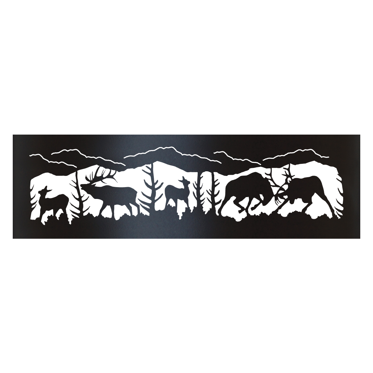 P&D Metal Works Fighting Elk Wood Burning Fire Ring