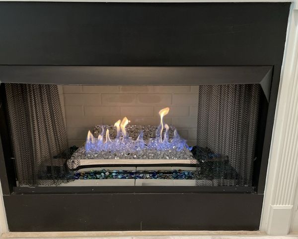 Real Fyre G21 24 Inch Vent Free Natural Gas Fyre Glass Burner with On ...