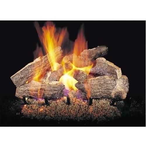 Real Fyre See Thru 24" Charred Rugged Split Oak Vented Gas Logs - No Burner