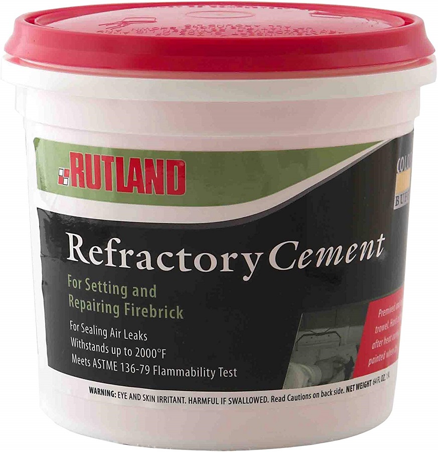 Rutland Pre-Mixed Refractory Fireplace Cement - 1/2 Gallon Tub