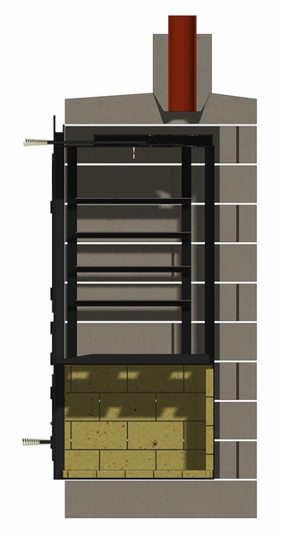 Stone Age Manufacturing 6-Foot Tall Little Pig Masonry Smoker