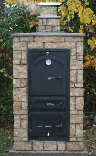 Stone Age Manufacturing 6-Foot Tall Little Pig Masonry Smoker