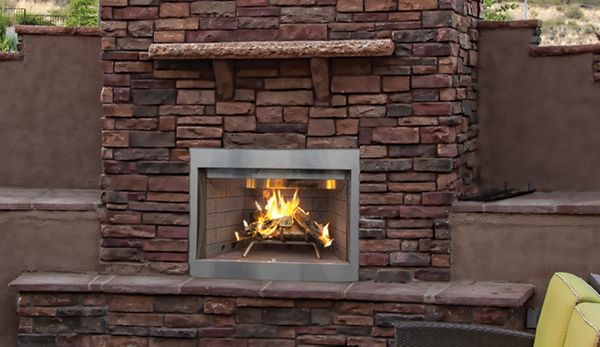 Superior 42" WRE 3000 Series Outdoor Wood Burning Firebox in Natural ...