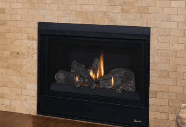 Superior DRT2033 Merit Series 33" Top Vent Fireplace with Aged Oak Logs ...