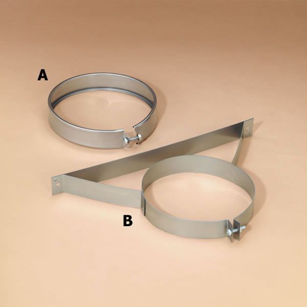 Selkirk SuperPro All-Fuel Chimney Pipe Wall Support Band - For 6-Inch ...