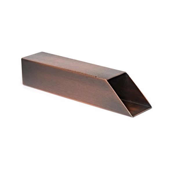 The Outdoor Plus 2 1/2 Inch Copper Mini Angled Fountain Scupper