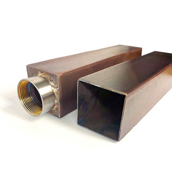 The Outdoor Plus 2 1/2 Inch Copper Mini Cannon Fountain Scupper