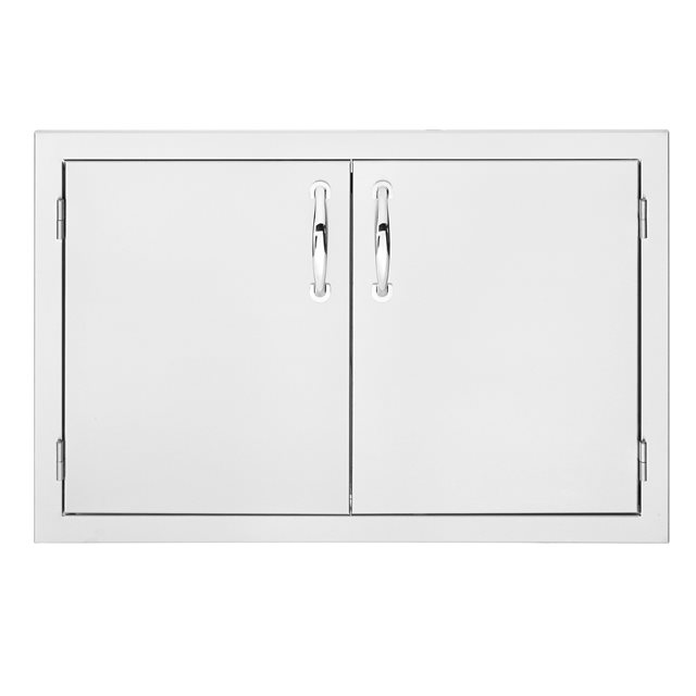 TrueFlame 30 Inch Stainless Steel Double Access Door