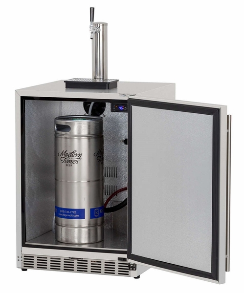TrueFlame 24 Inch Deluxe Outdoor Kegerator - Single Tap