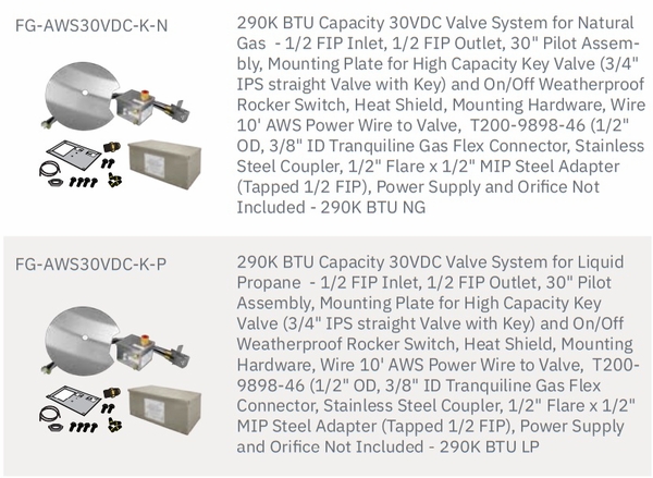 TrueFlame AWS Ignition System Kit for Multiple Fire Features