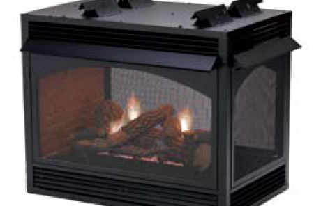 Empire 36 Inch Vail Premium Vent Free Propane Gas See-Through Fireplace