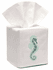 Aqua Seahorse Tissue Box Cover