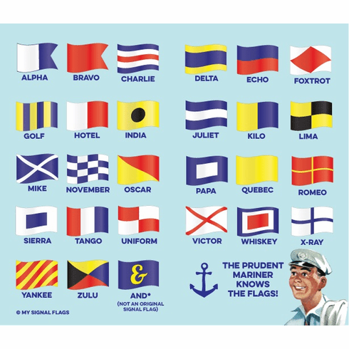 "B" Nautical Signal Flag - Ocean Offerings