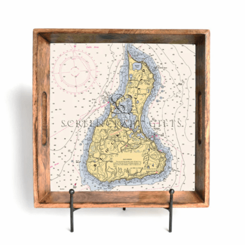 Block Island Nautical Chart Gifts - Ocean Offerings