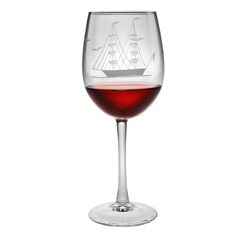 Clipper Ship AP Wine Glasses