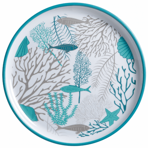 Coastal Melamine Dinner Plate - Set of 6 - Ocean Offerings