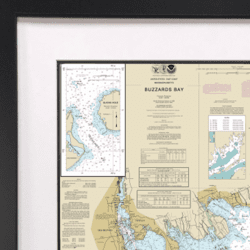 Framed Nautical Charts - Many Framing Options - Ocean Offerings