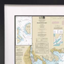 Framed Nautical Charts - Many Framing Options - Ocean Offerings