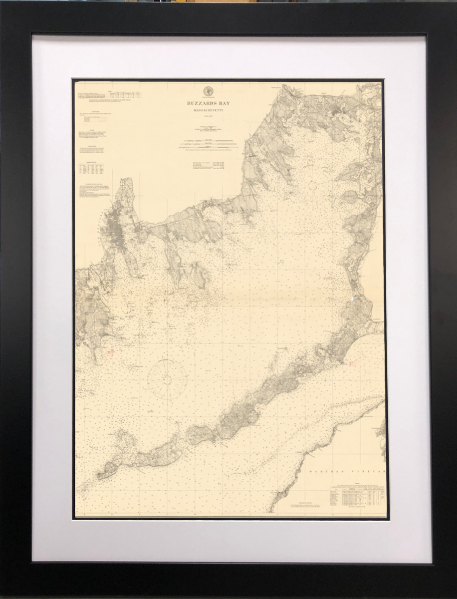 Framed NOAA Historical Charts - Ocean Offerings