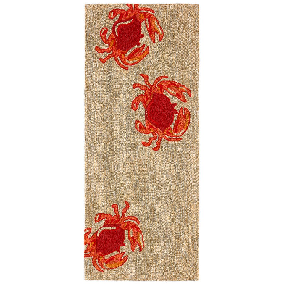 Frontporch Crab Natural Rug - Ocean Offerings