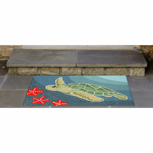 Frontporch Sea Turtle Ocean Rug - Ocean Offerings