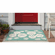 Frontporch Shell Toss Aqua Rug - Ocean Offerings