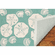 Frontporch Shell Toss Aqua Rug - Ocean Offerings