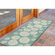 Frontporch Shell Toss Aqua Rug - Ocean Offerings