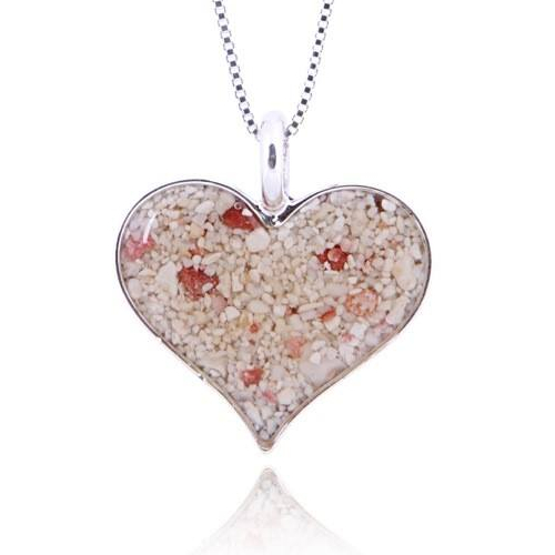 Heart of Sand Necklace with Chain - Ocean Offerings