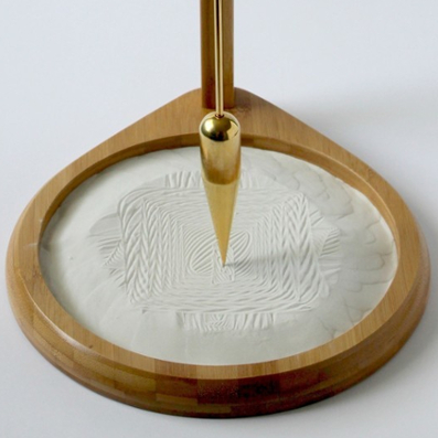 Large 23" Traditional Natural Wood Sand Pendulum - Ocean Offerings