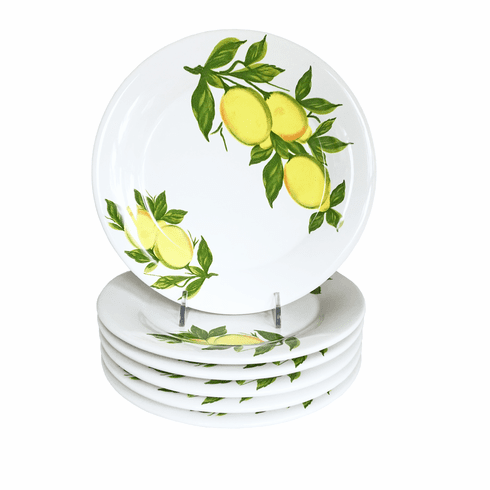 Lemons Dinner Plates - set of 6 - Ocean Offerings
