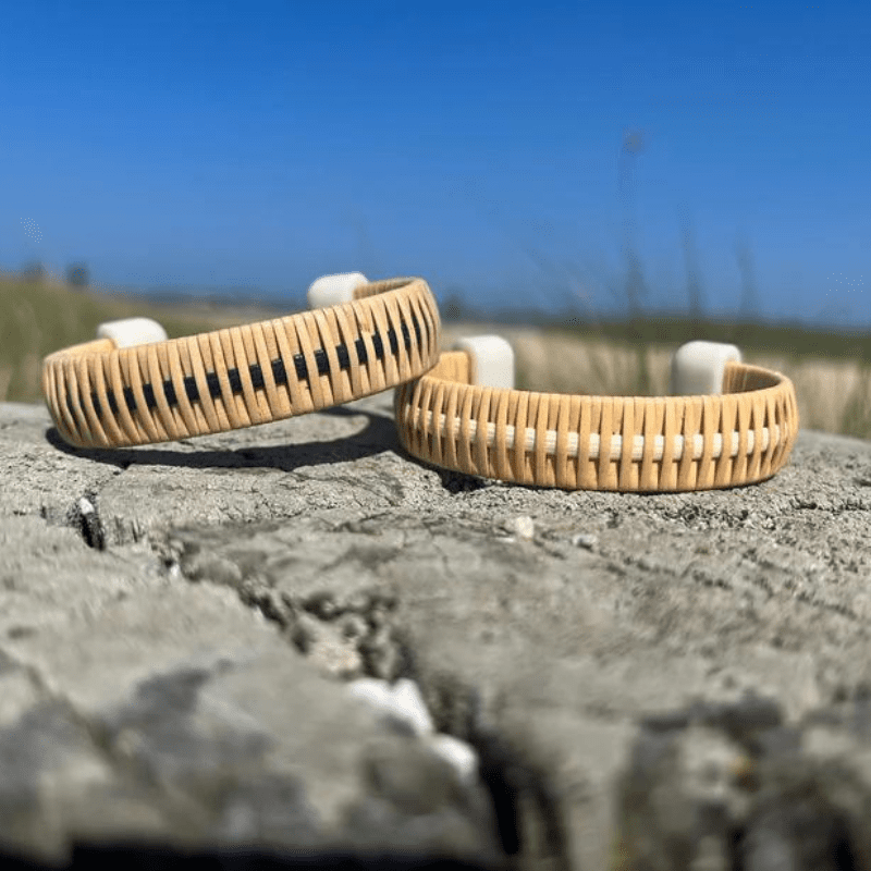 Nantucket Stripe Cuff Bracelet - Ocean Offerings