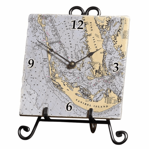Nautical Chart Clocks - Ocean Offerings