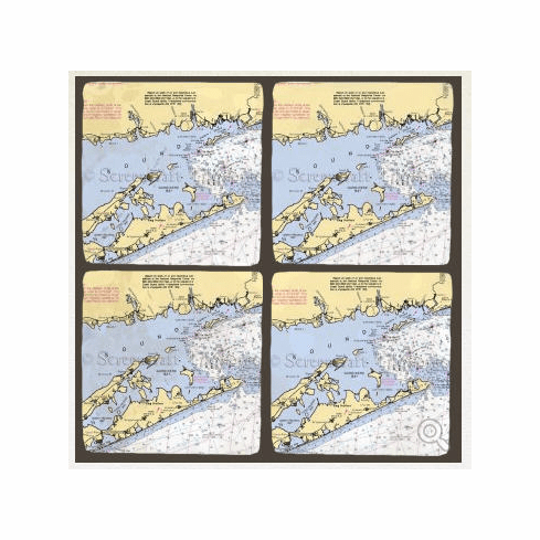 Nautical Chart Coasters - Ocean Offerings