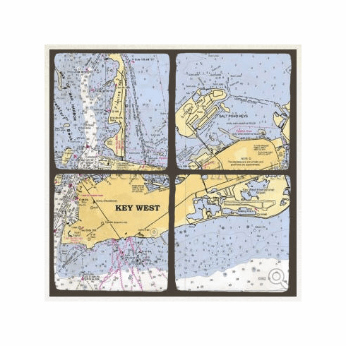 Nautical Chart Coasters - Ocean Offerings