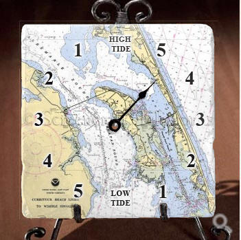 Nautical Chart Tide Clock - Ocean Offerings