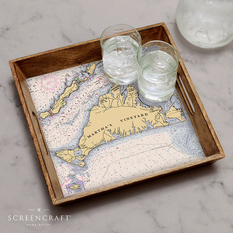 Nautical Chart Tray - Ocean Offerings