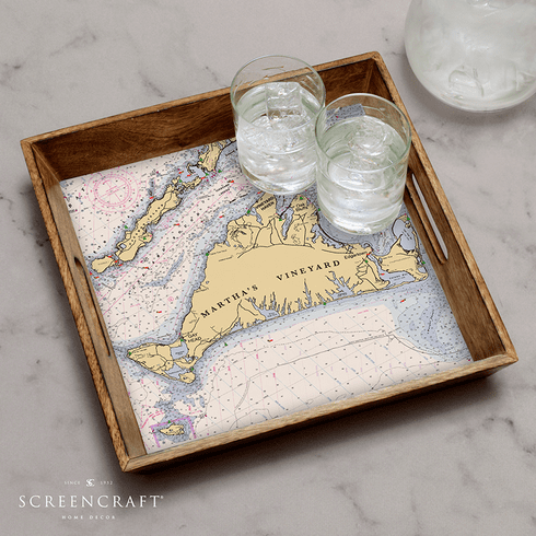 Nautical Chart Tray - Ocean Offerings