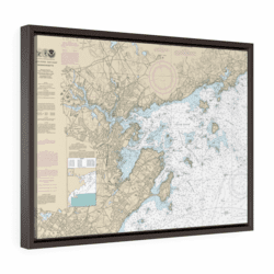 Framed Nautical Charts - Many Framing Options - Ocean Offerings