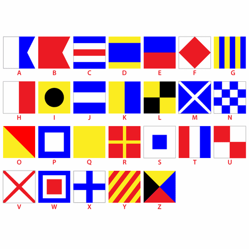 Nautical Alphabet Flags Personalized The Nautical Alphapet Codes Boat ...