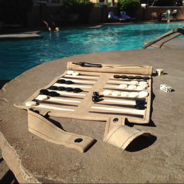 Roll-up Travel Backgammon Set - Ocean Offerings