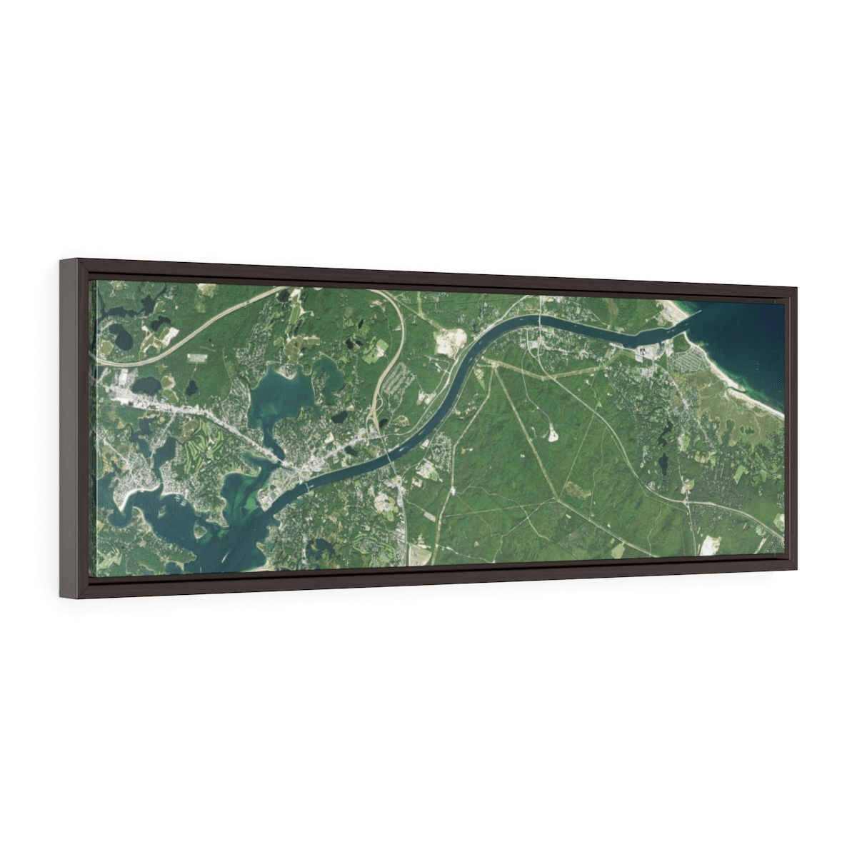 Satellite Print with Floating Frame - Ocean Offerings