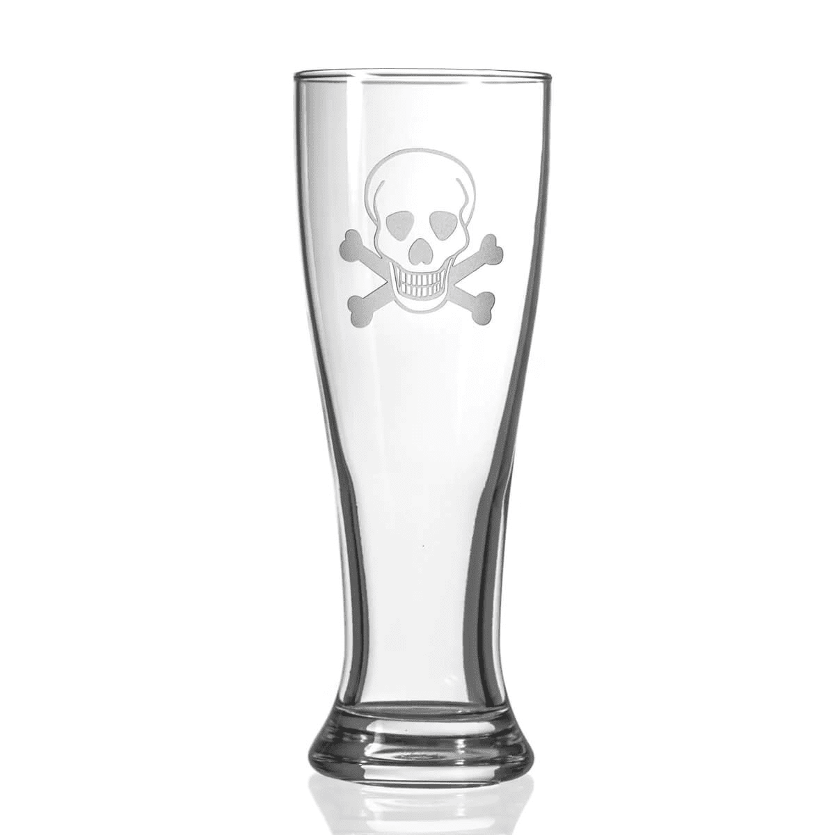 Skull & Cross Bones Pilsner Beer Glasses - S/4 - Ocean Offerings