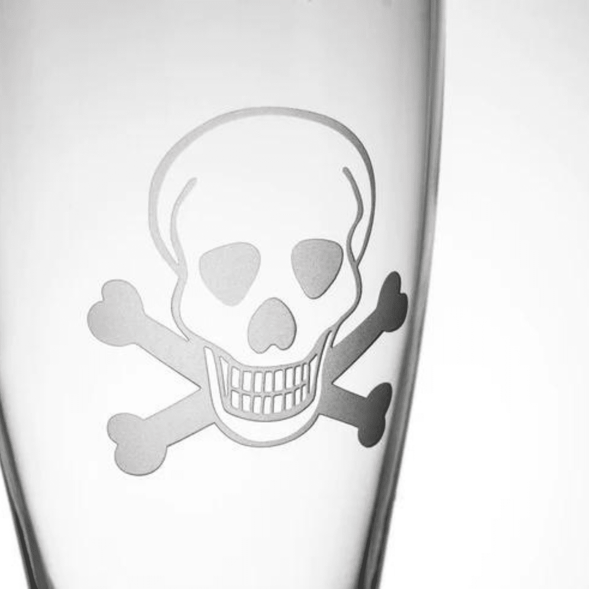 Skull & Cross Bones Pilsner Beer Glasses - S/4 - Ocean Offerings
