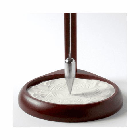 Small 13" Traditional Cherry Wood Sand Pendulum - Ocean Offerings